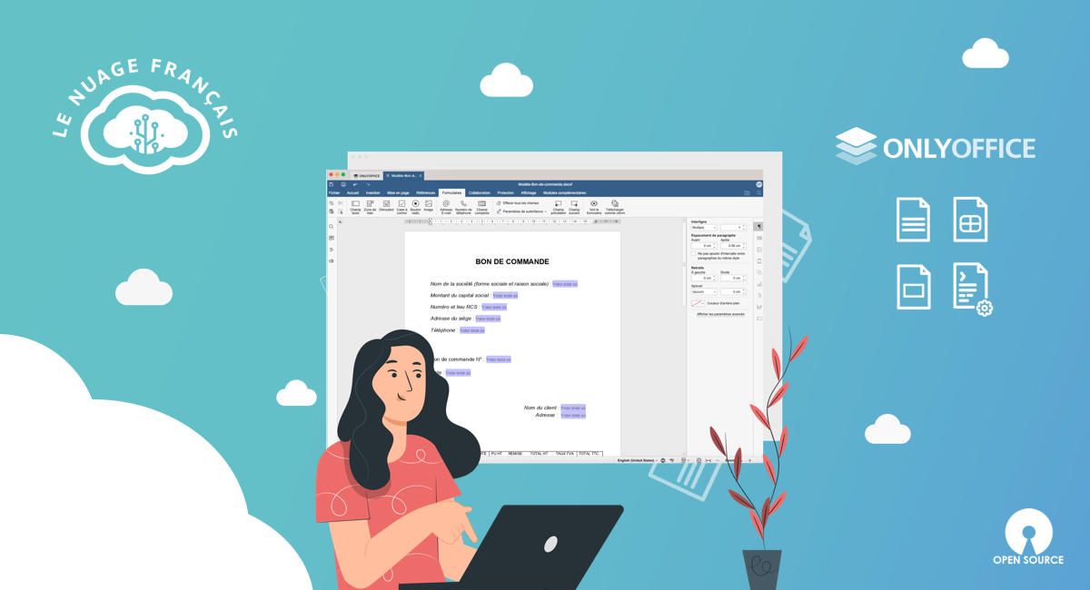 Créer un formulaire PDF modifiable avec OnlyOffice - Le Nuage Français Créer un formulaire PDF modifiable avec OnlyOffice - Le Nuage Français